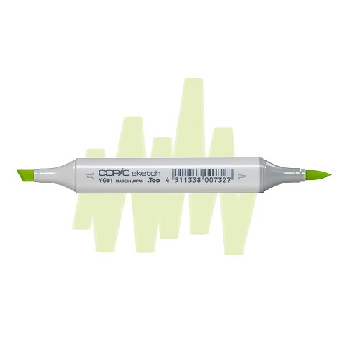 Marcador Sketch Copic YG01 Green Bice
