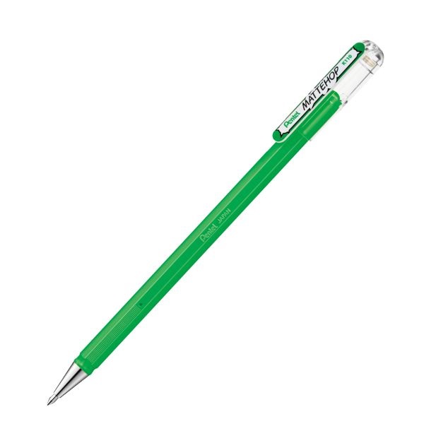 Caneta Gel Mattehop 1,0mm Verde K110-VDPB Pentel