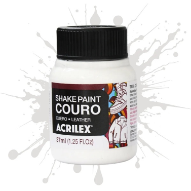 Tinta Couro Shake Paint 37ml Branco 519 Acrilex