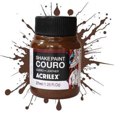 Tinta Couro Shake Paint 37ml Marrom 531 Acrilex
