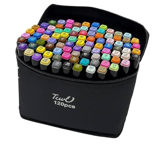 Marcador Artistico Touch 120 cores c/bolsa Nova Rio