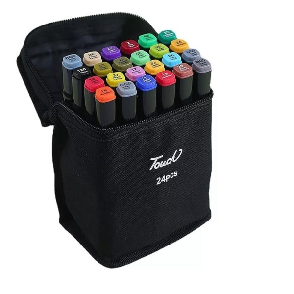 Marcador Artistico Touch 24 cores c/nolsa Nova Rio